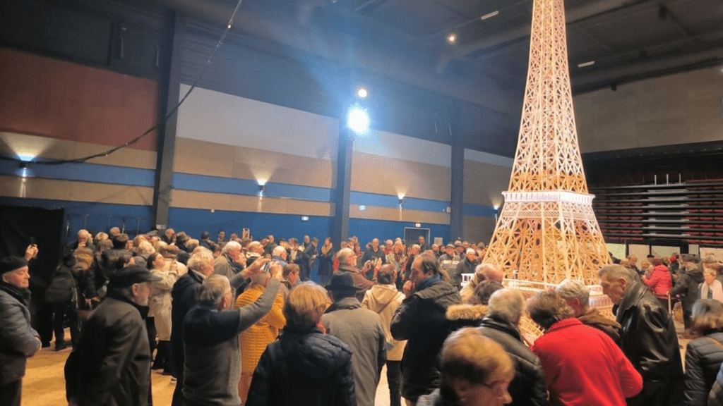 The matchstick model of the Eiffel Tower is considered a winner after ...