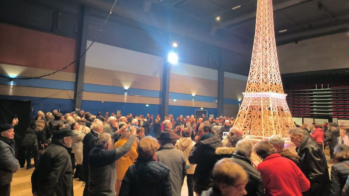 The matchstick model of the Eiffel Tower is considered a winner after ...