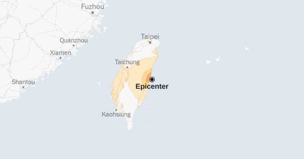 Maps: Earthquakes shake eastern Taiwan Maps: Earthquakes shake eastern Taiwan